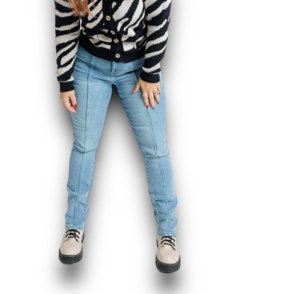 LuLaRoe | Jeans | Nwt Lularoe Straight Leg Seamed Denim | Poshmark